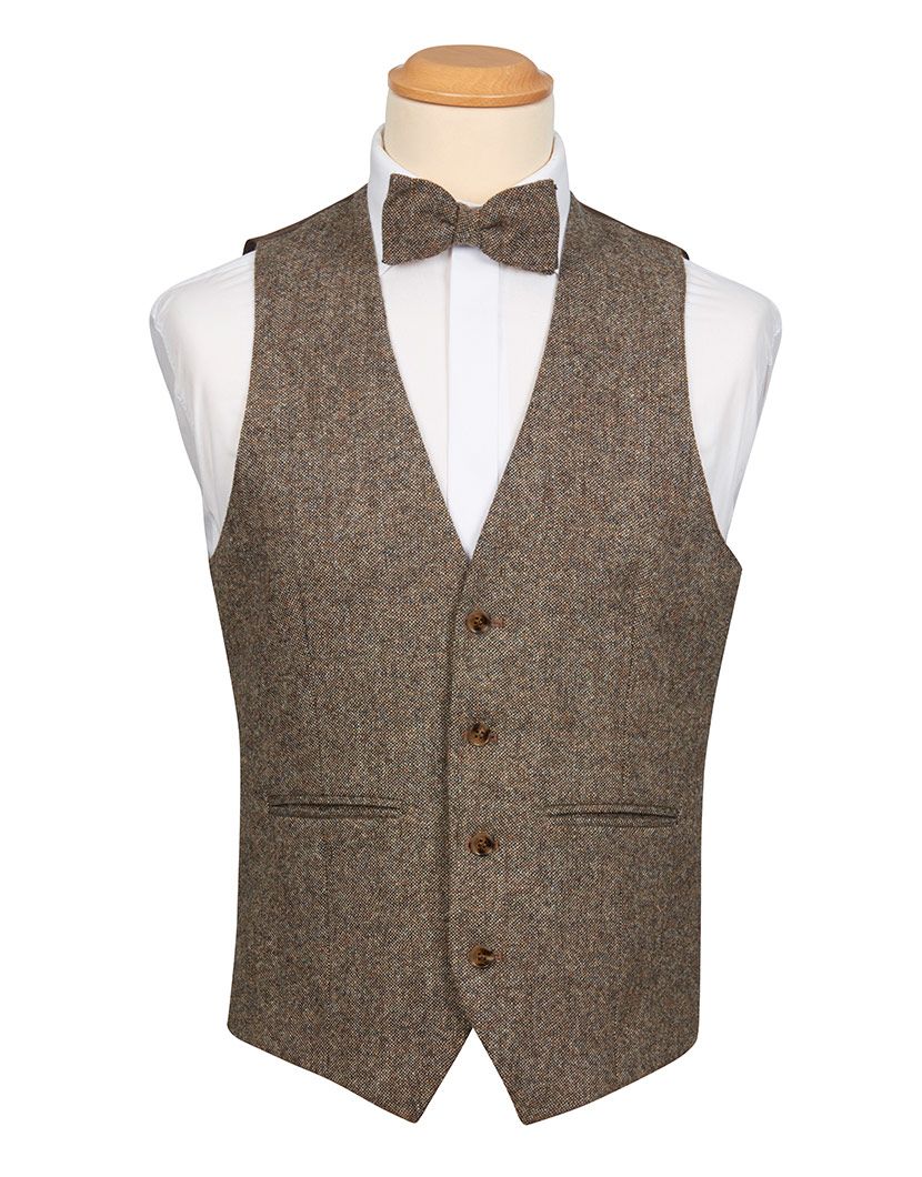 Plain Tweed Waistcoat (Hire) – Shepherd & Woodward Ltd