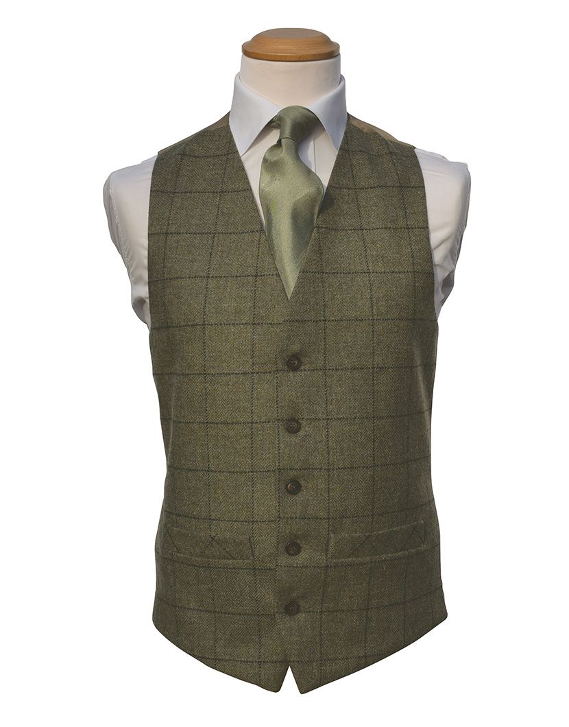 Check Tweed Waistcoat (Hire) – Shepherd & Woodward Ltd
