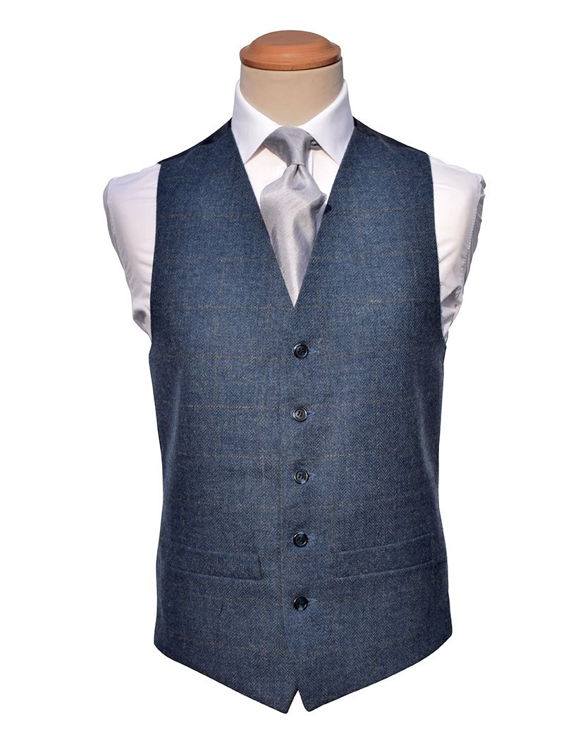 Check Tweed Waistcoat (Hire) – Shepherd & Woodward Ltd
